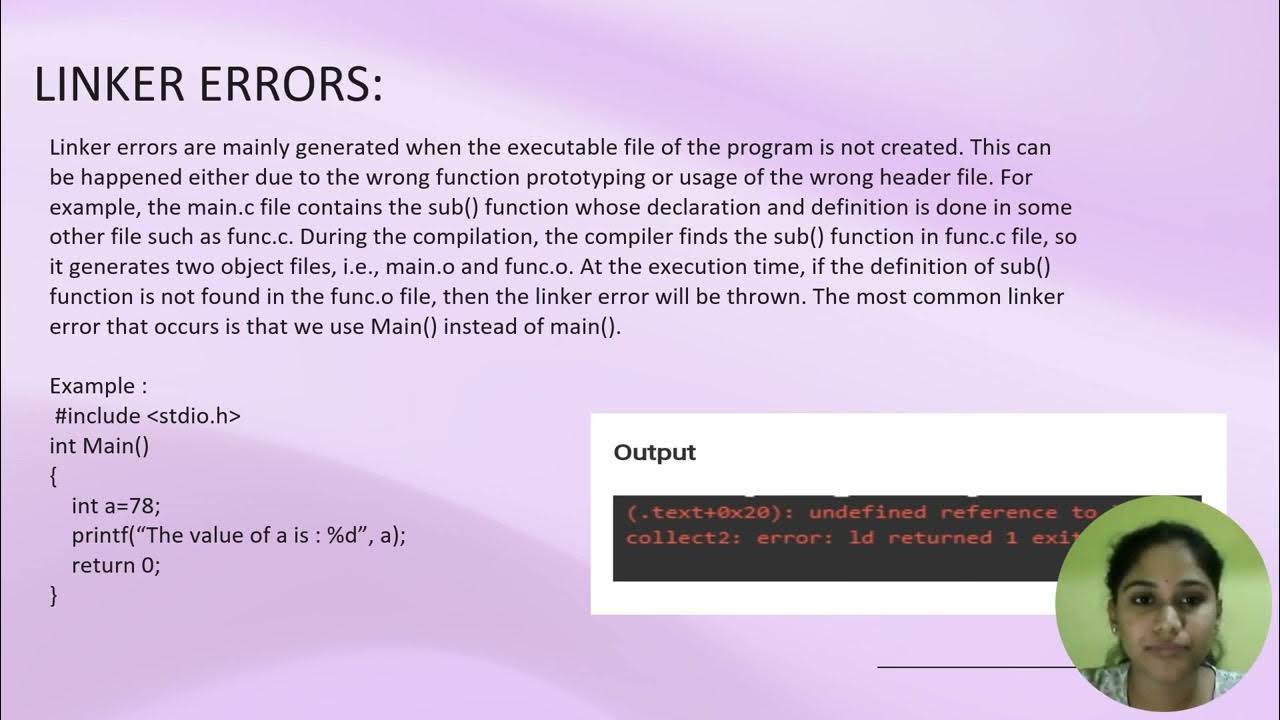 #errors#typesoferrors#cprogramming - YouTube