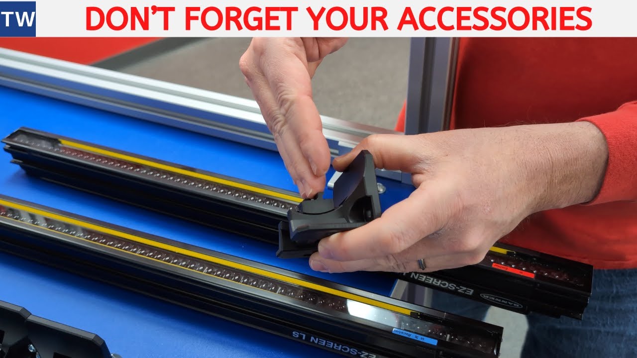 Mounting Accessories for a Clean Installation a Banner Light Curtain ...