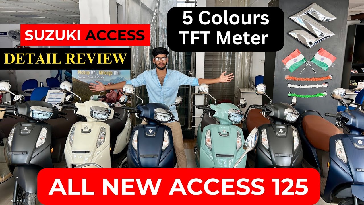 New Suzuki Access 125 🔥 TFT Meter Review | Full Features & Mileage Test ...