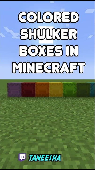 How to make COLORED Shulker Boxes in Minecraft - YouTube
