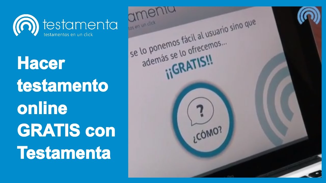 Hacer Testamento por Internet gratis con Testamenta com - YouTube