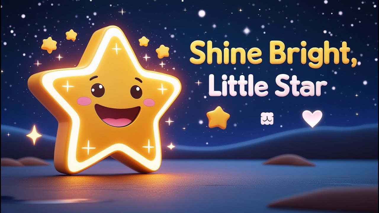 Shine Bright, Little Star | toddler poem | kids rhymes & song | - YouTube