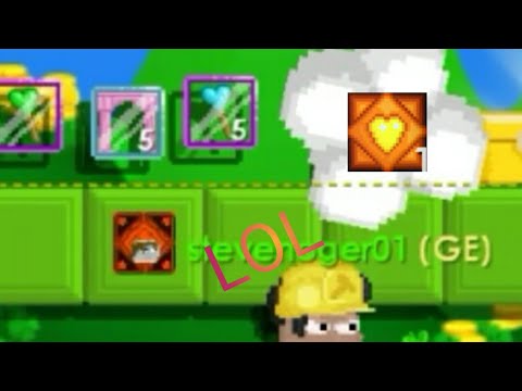 Easy golden heart crystal 62dls | Growtopia | - YouTube
