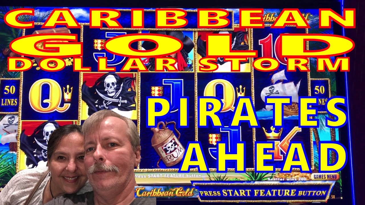 CARIBBEAN GOLD DOLLAR STORM SLOT MACHINE FEATURE BONUS - YouTube