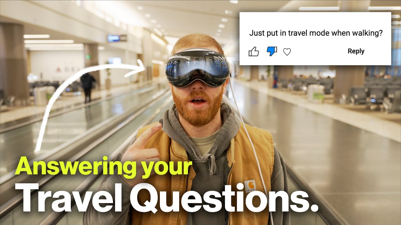 Apple Vision Pro on Airplane - Your Comments Answered! - YouTube