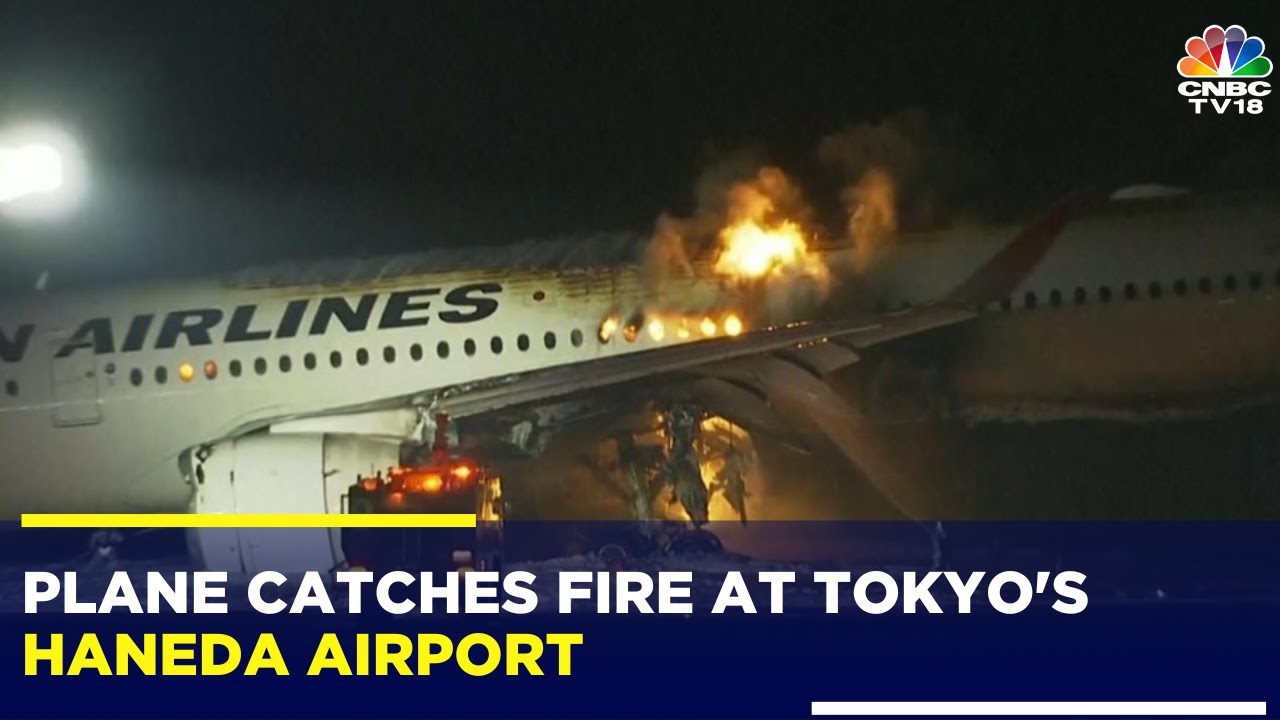Japan News: Plane Catches Fire after Colliding with Coast Guard Plane ...