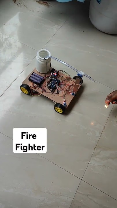 Fire Fighting Robot Arduino Project Firefighter Arduino Arduinorobot Robot Shorts