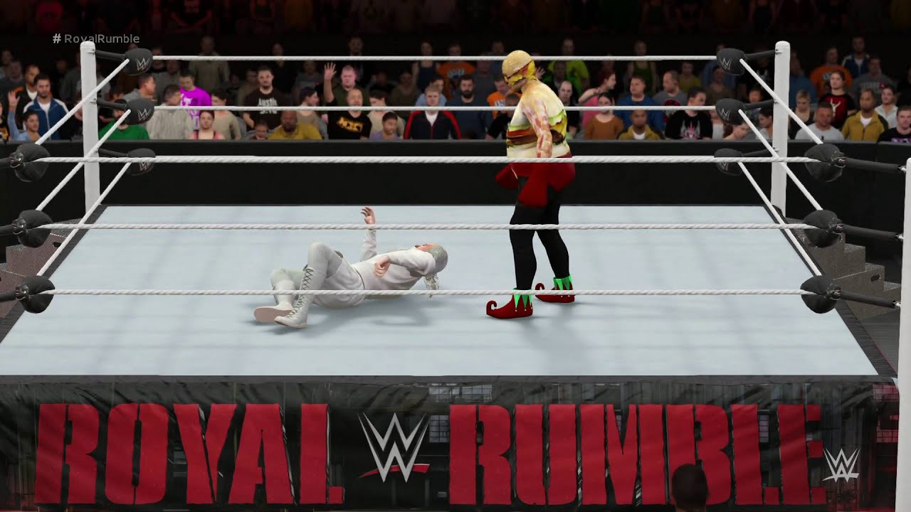 WWE 2K16 | CELEBRITIES,SUPERHEROES AND CARTOONS IN A ROYAL RUMBLE MATCH ...