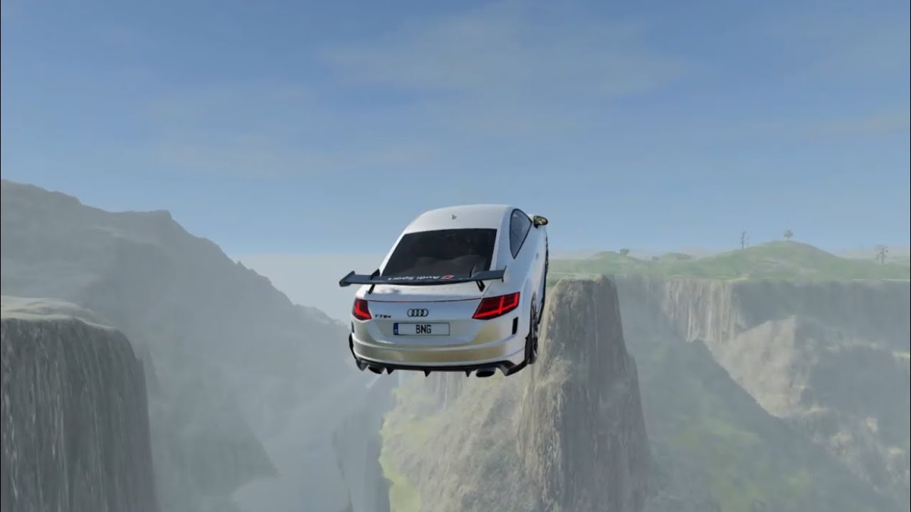 Which car can successfully fly over the cliff? - YouTube