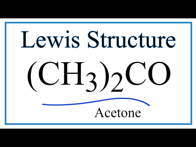 Ch3co2ch3 Lewis Dot Structure