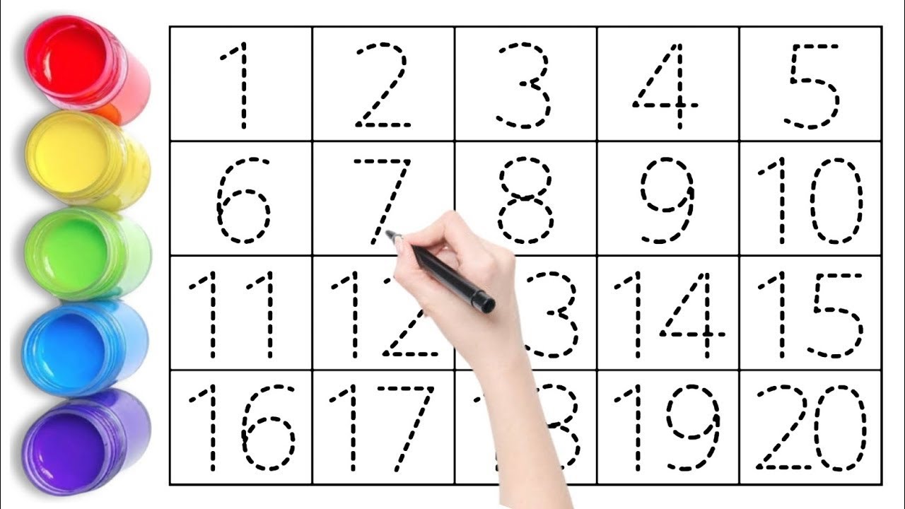 12345678910 | 1 to 20 counting, learn to count, 123 numbers, Number ...