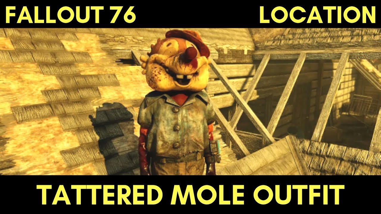 Fallout 76 Park Ranger Mascot Tattered Mole Outfit Location - YouTube