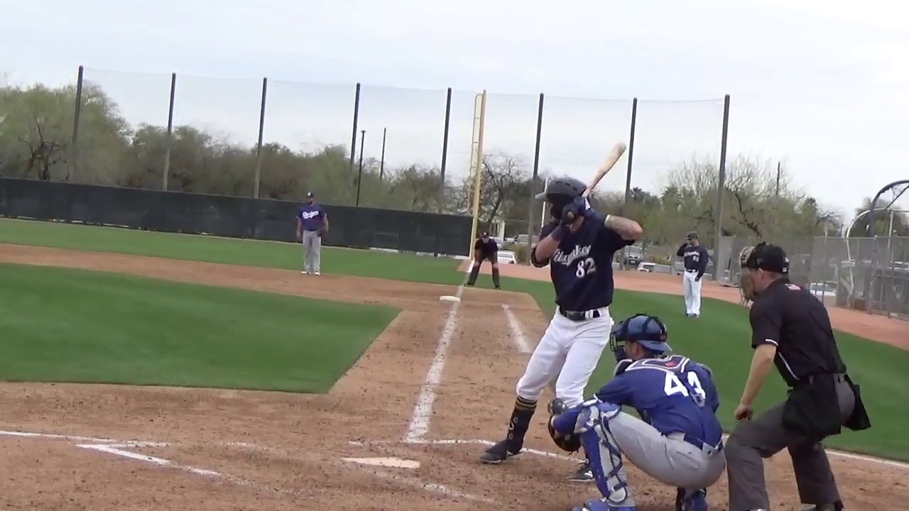 Brice Turang (3-21-2019) vs. Dodgers (A-) - Spring Training (Maryvale ...