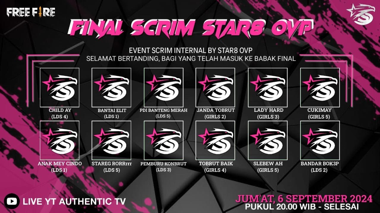 FINAL SCRIM STAR8 OVP LADIES || 06 SEPTEMBER 2024 - YouTube