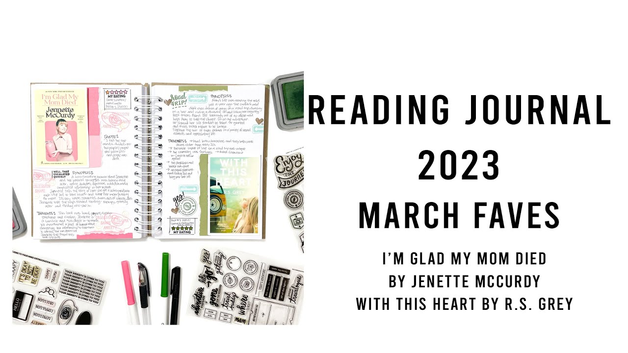Reading Journal | March Favorite Books | Scrapbooking - YouTube