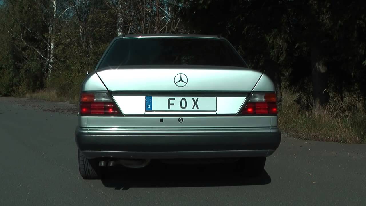 Mercedes Benz W124 E420 mit 279PS Fox Sportauspuff / Exhaust by Fiese ...