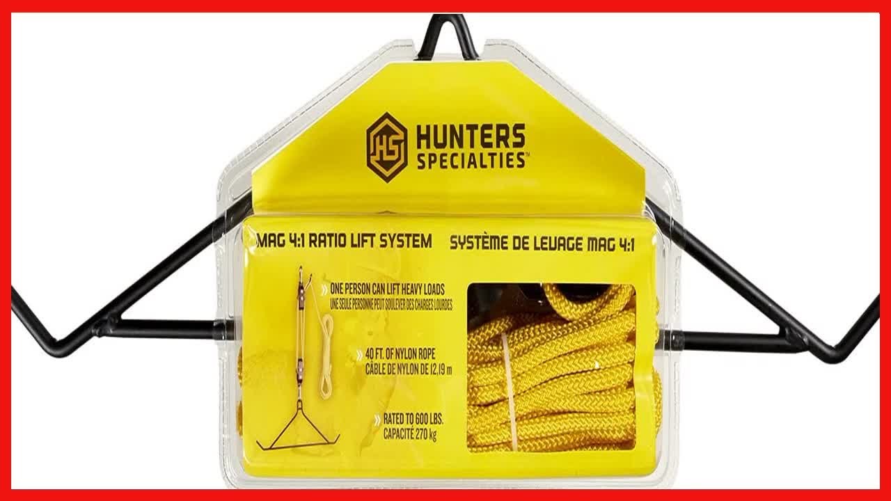 Hunters Specialties Super Mag Lift System with Magnum Gambrel - YouTube