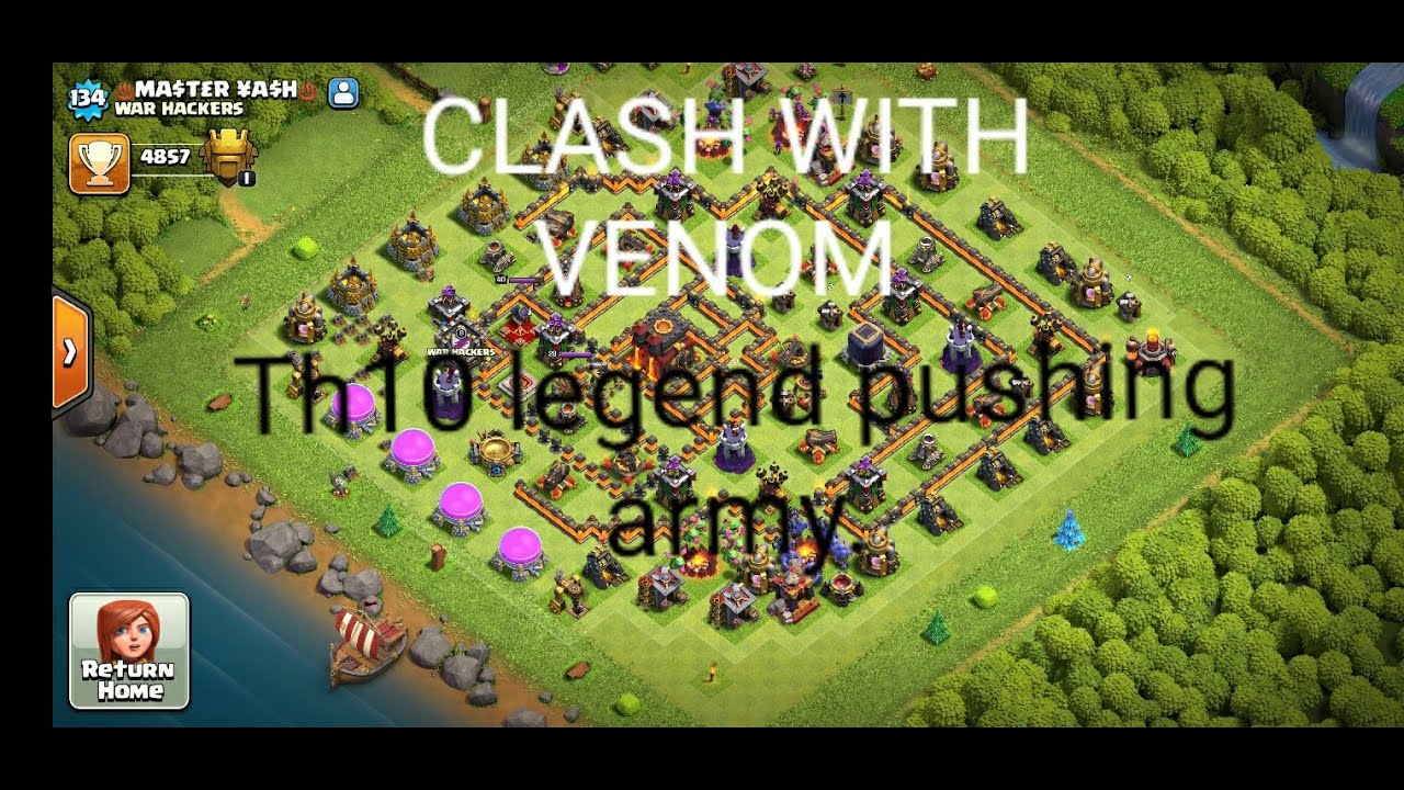 Pushing legend with Th10 Army Attack - YouTube