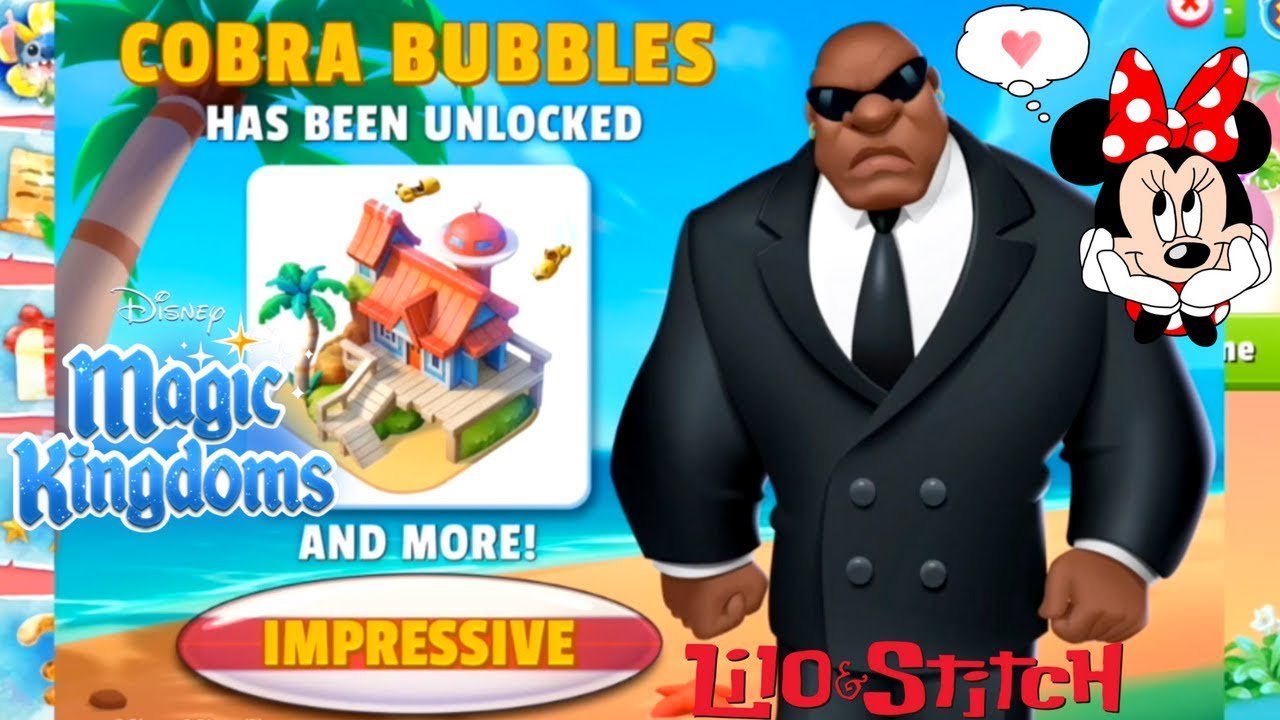 COBRA BUBBLES UNLOCKED! Disney Magic Kingdoms | Gameplay Walkthrough Ep ...