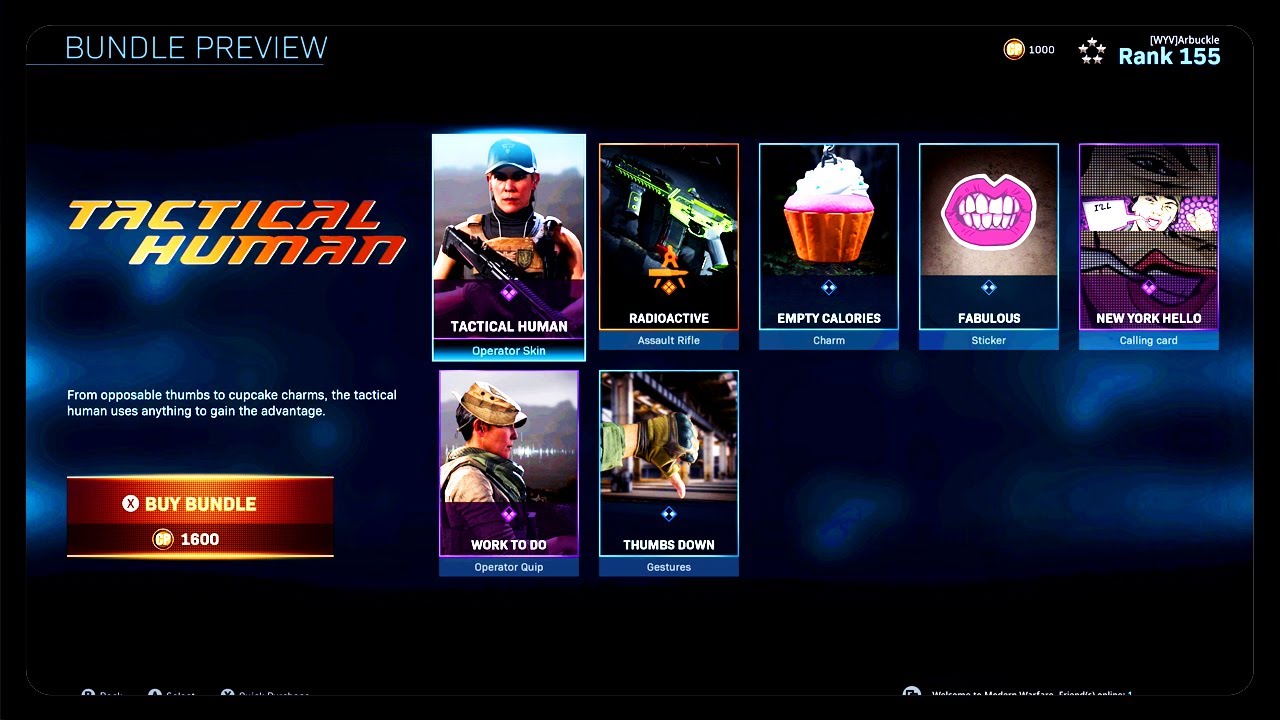 NEW "TACTICAL HUMAN" BUNDLE WITH NEW OPERATOR! NEW BUNDLE FULL DETAILS ...