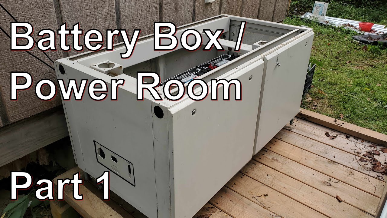 Battery Bank Box / Power Shed Build Part 1 - YouTube