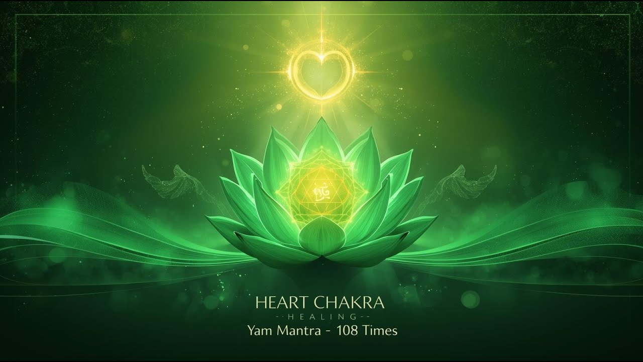 "YAM Mantra 108 Times | Heart Chakra Healing Meditation | Open Your ...