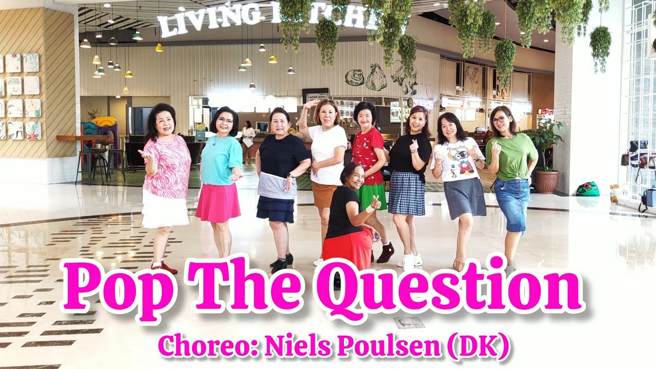 Pop The Question - line dance | Niels Poulsen (DK) | LW COMMUNITY - YouTube