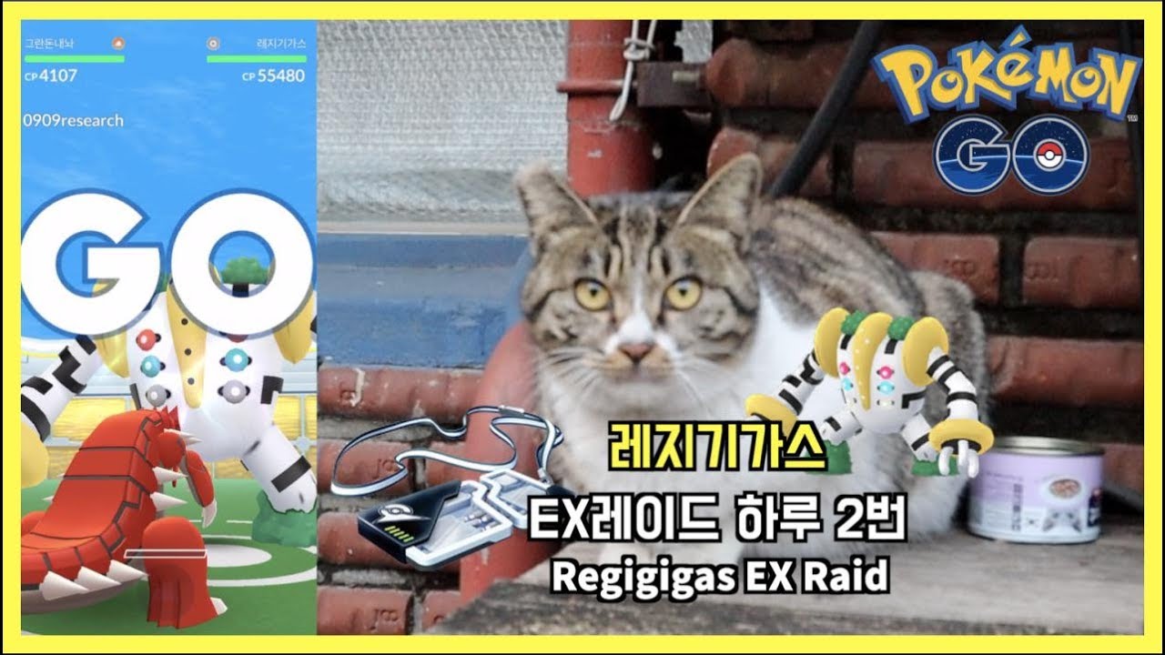 [포켓몬고] 레지기가스 EX레이드 두판 ~ Regigigas EX Raid Pokémon GO - YouTube