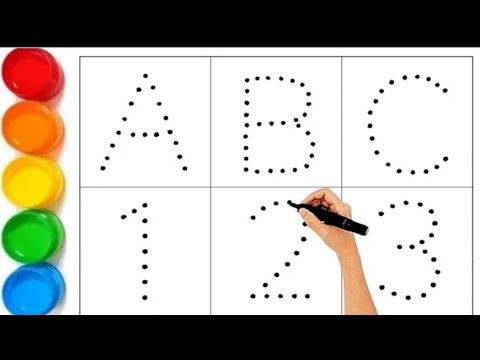 Learn alphabet abcd and 123 numbers. 1234,abcd. a for apple b for ball ...