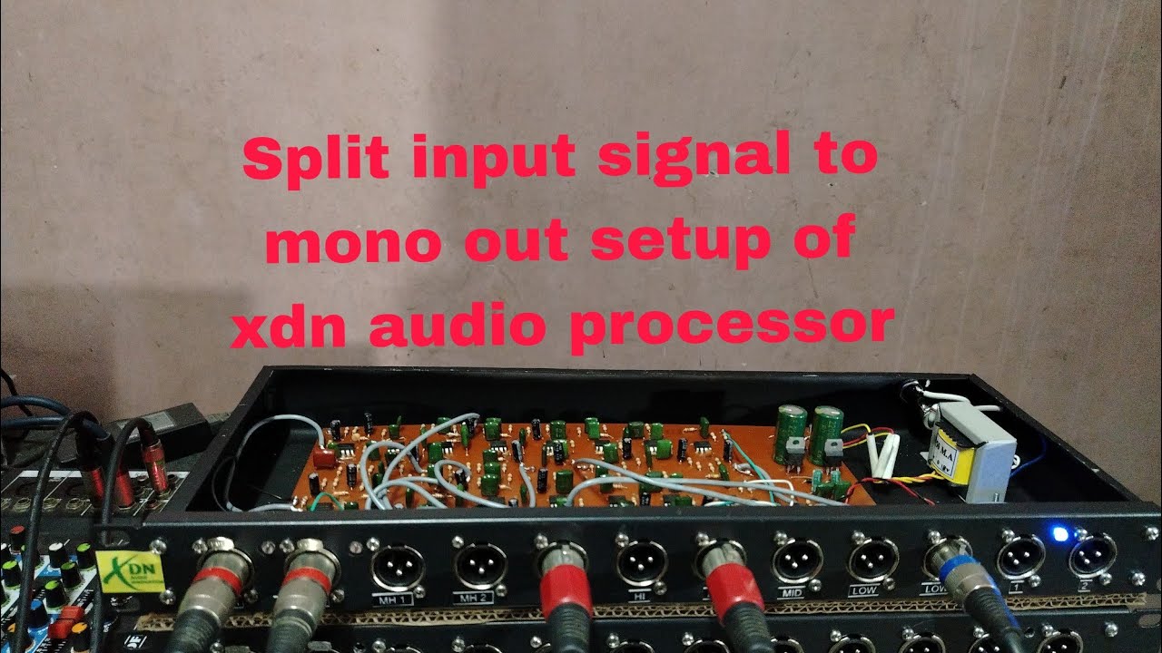 Panu I set up ng hiwalay ung sub signal mid hi signal ng xdn audio ...