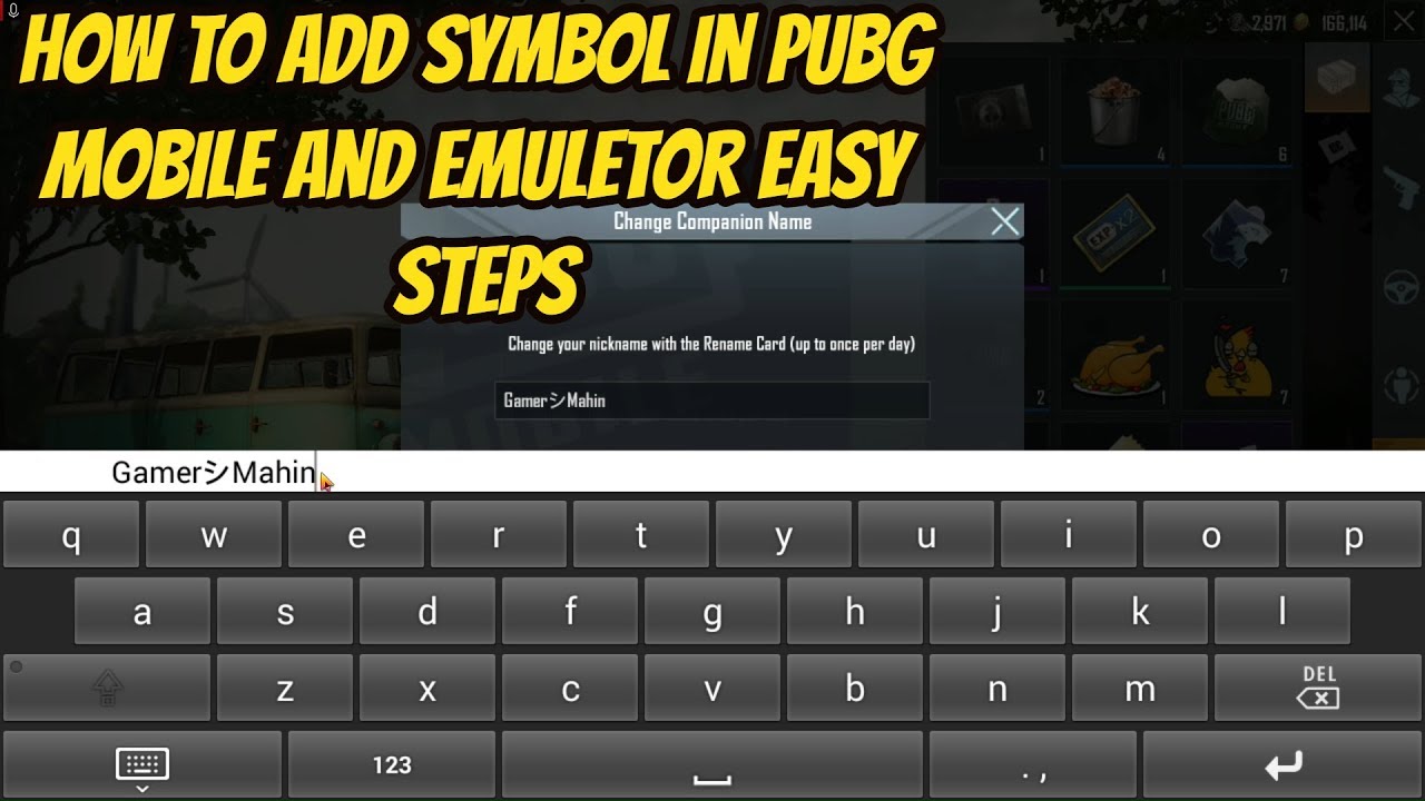 How To Add Symbol In Pubg Mobile And Emuletor In Rename Card BD Gamer Mahin YouTube how-to-add-symbol-in-pubg-mobile-and-emuletor-in-rename-card-bd-gamer-mahin-youtube