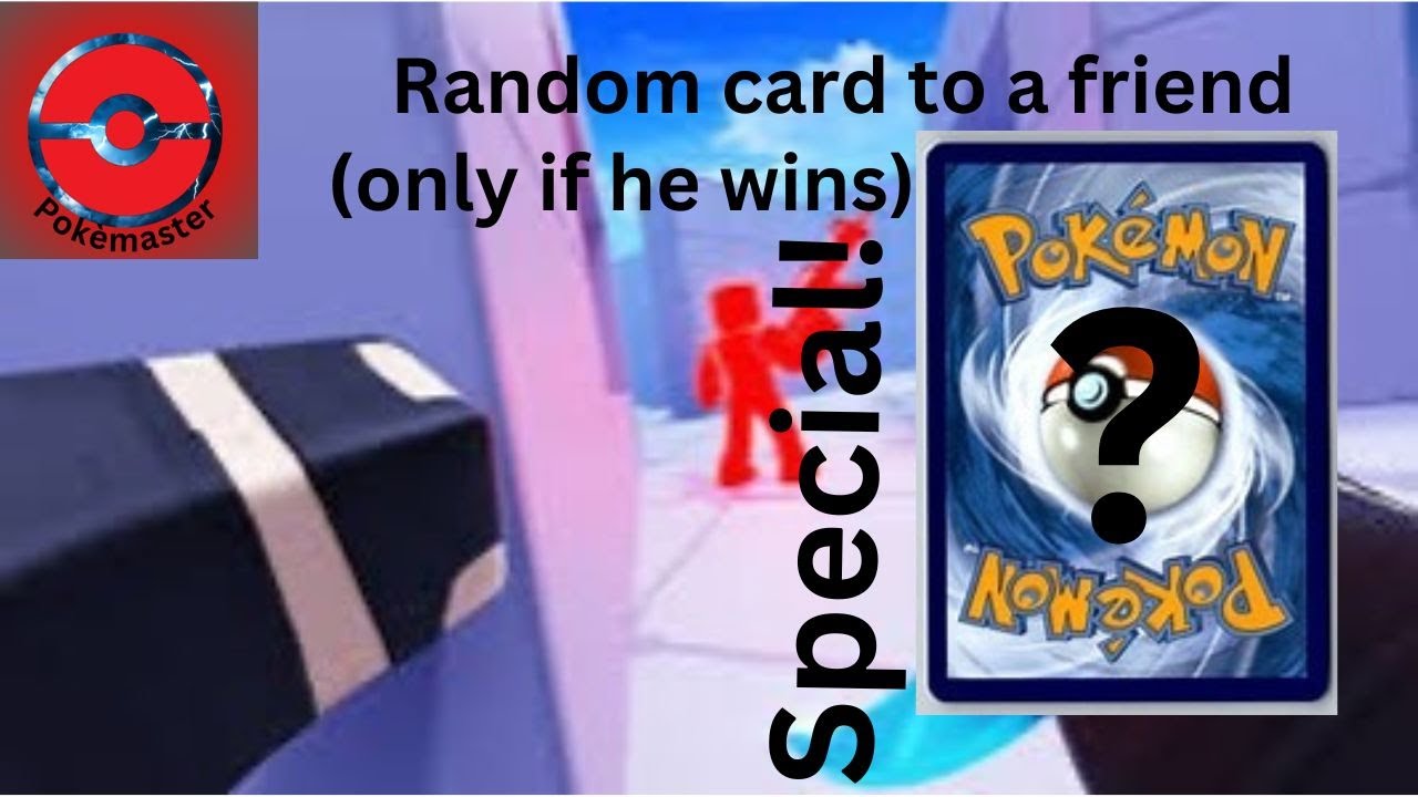 if my friend wins against me I give him a pokemon card - YouTube