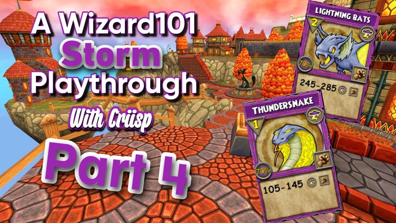 A wizard101 Storm Playthrough Part 4 (Firecat Alley) - YouTube