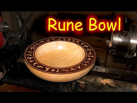 Rune Bowl - Woodturning - YouTube