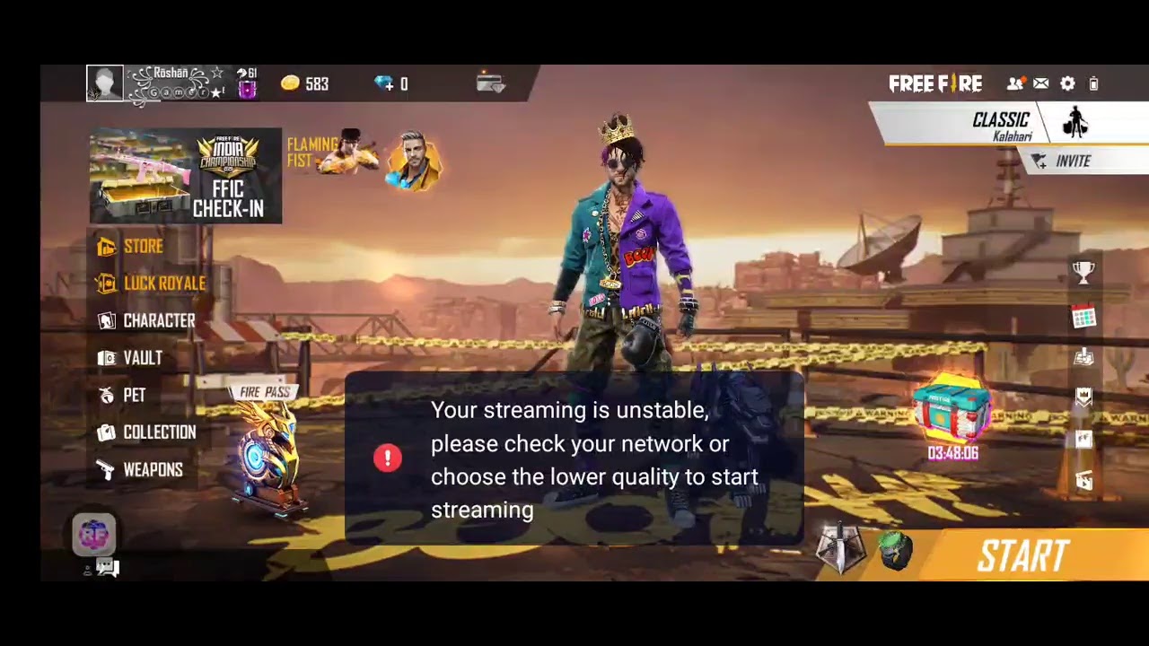 Roshan free fire live game - YouTube