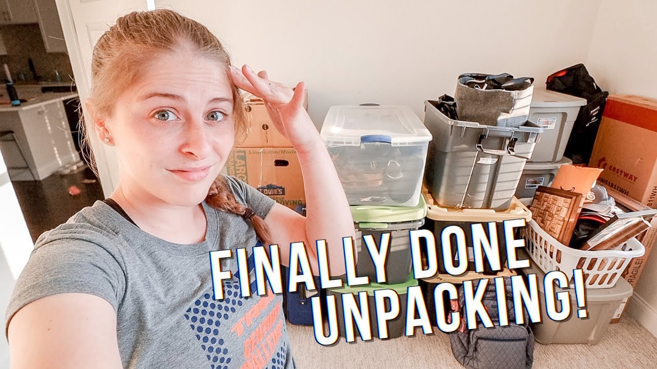 We FINISHED Unpacking EVERYTHING in Our New Apartment | unpacking + setting up the bedroom - YouTube