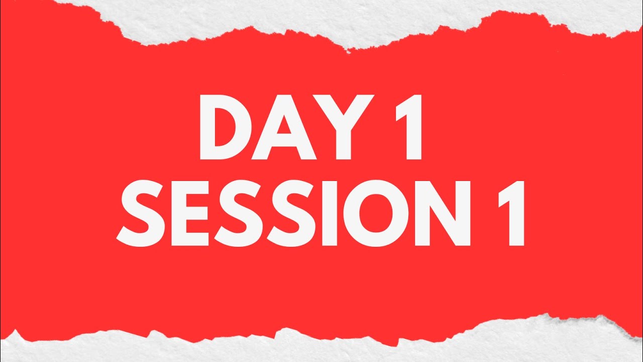 Day 1 Session 1 Talks - YouTube