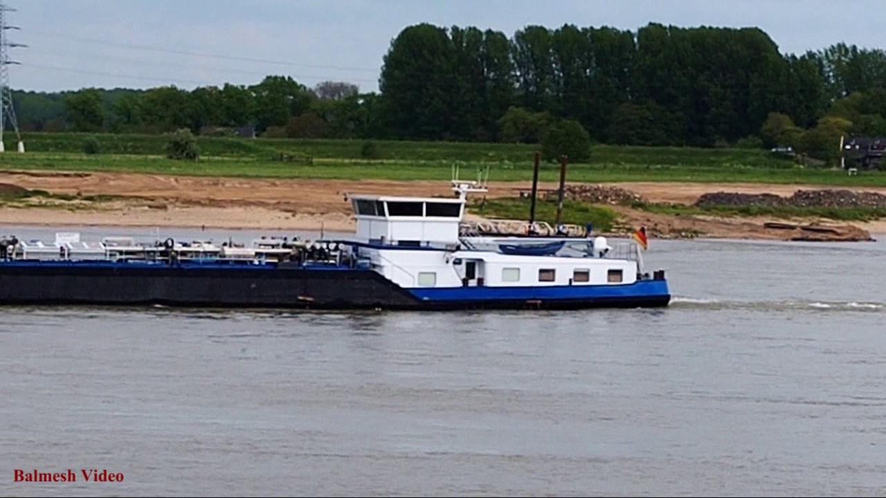 River Traffic on the Rhine (3) - YouTube