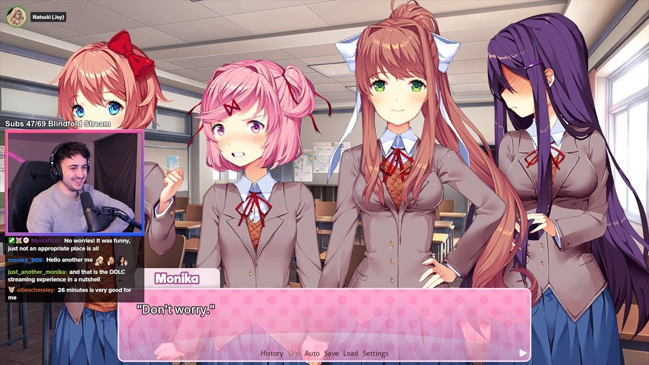 First Time Playing Doki Doki Literature Club! - With VOICES - YouTube