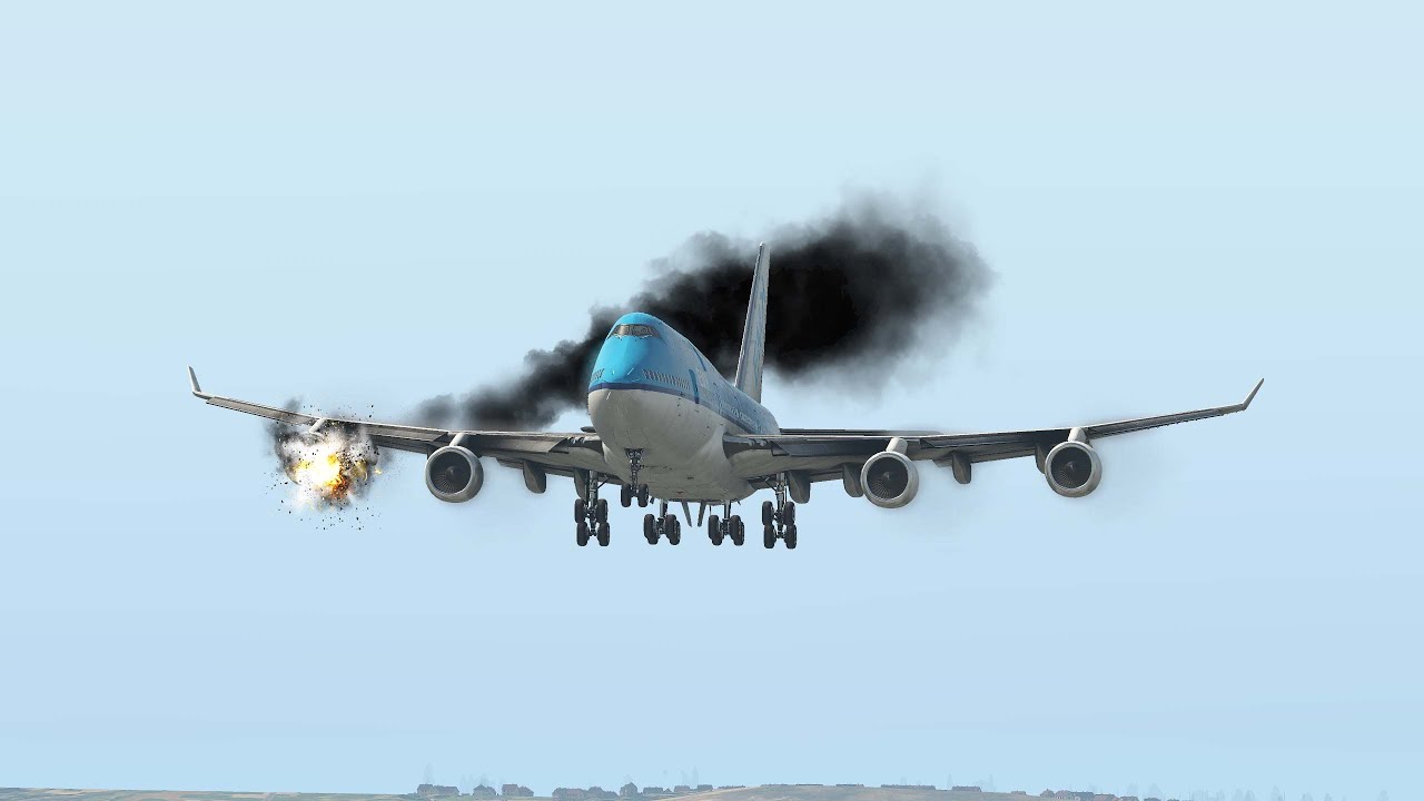 Plane Suddenly Exploded During Landing - YouTube