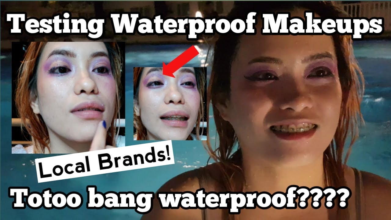 Testing Local Brands Waterproof Makeup #waterproofmakeup - YouTube
