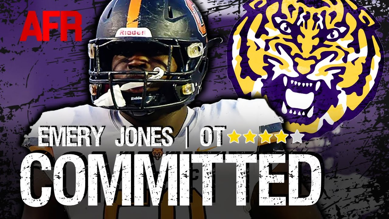 LSU lands 4-star OT Emery Jones for 2022 class - YouTube
