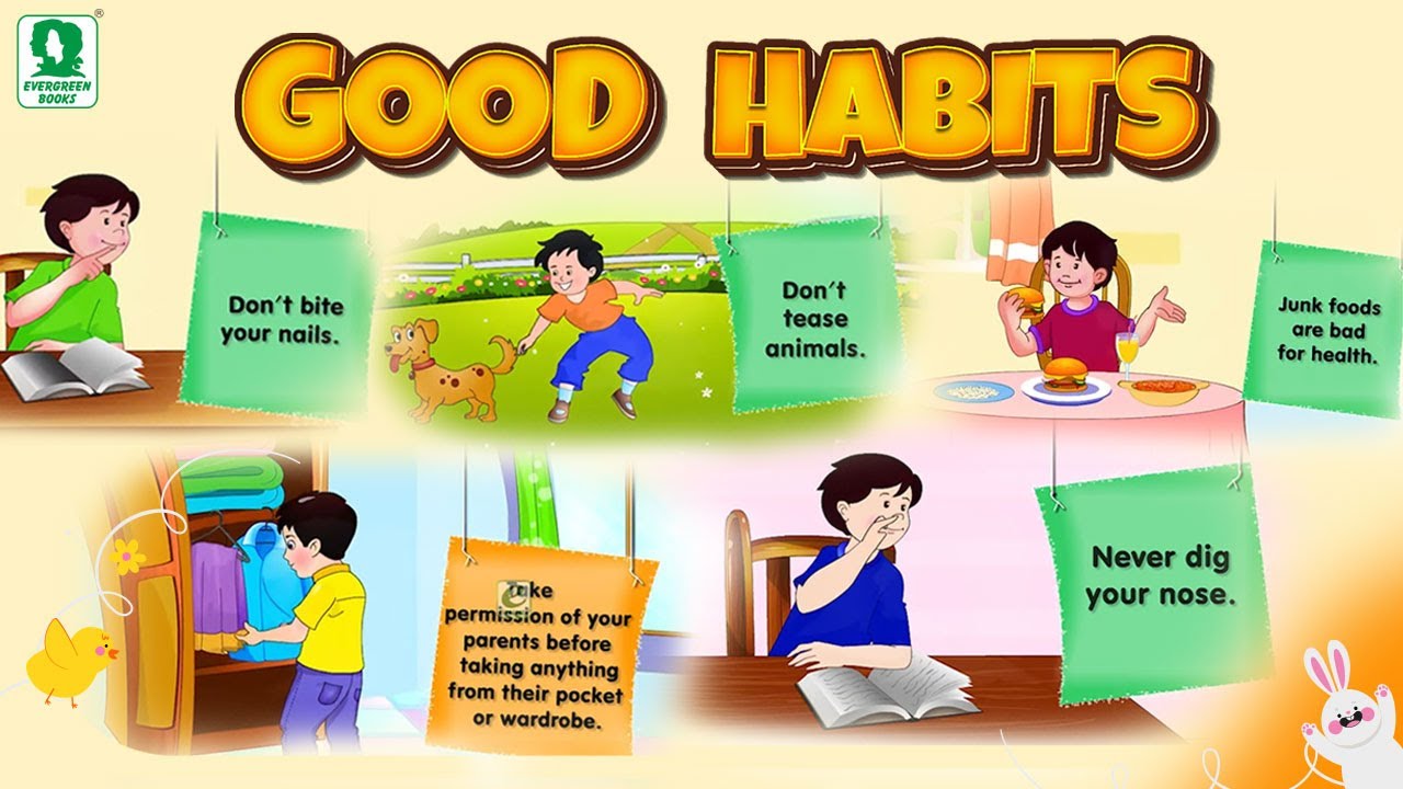 More Good Habits | Good Manners in Everyday Life for Kids | Animated ...