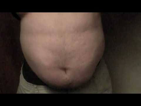 Belly Ripple Slow Motion Samsung HMX-R10 Fat Funny - YouTube