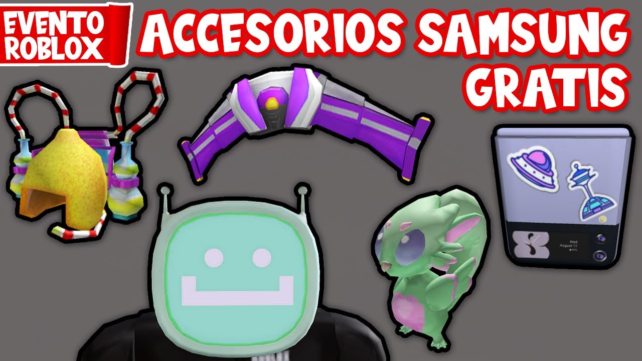 CONSIGUE los 5 NUEVOS ITEMS de SAMSUNG *GRATIS* en ROBLOX | EVENTO ...