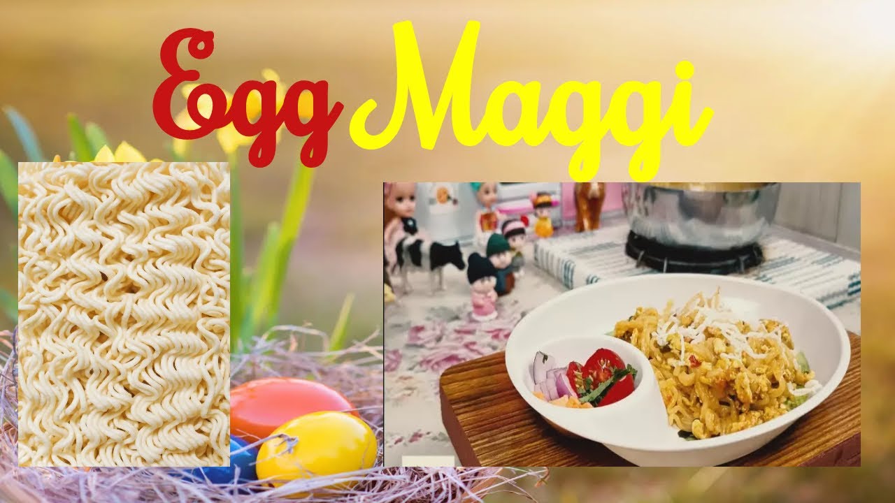 How to Prepare Masala Egg Maggi | Miniature Egg Maggi Recipe | Quick ...