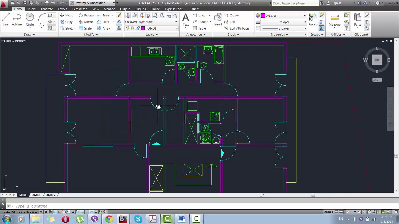 AutoCAD: Διάλεξη 32: Δημιουργία στρώσεων σχεδίασης Μέρος ΙΙ - YouTube