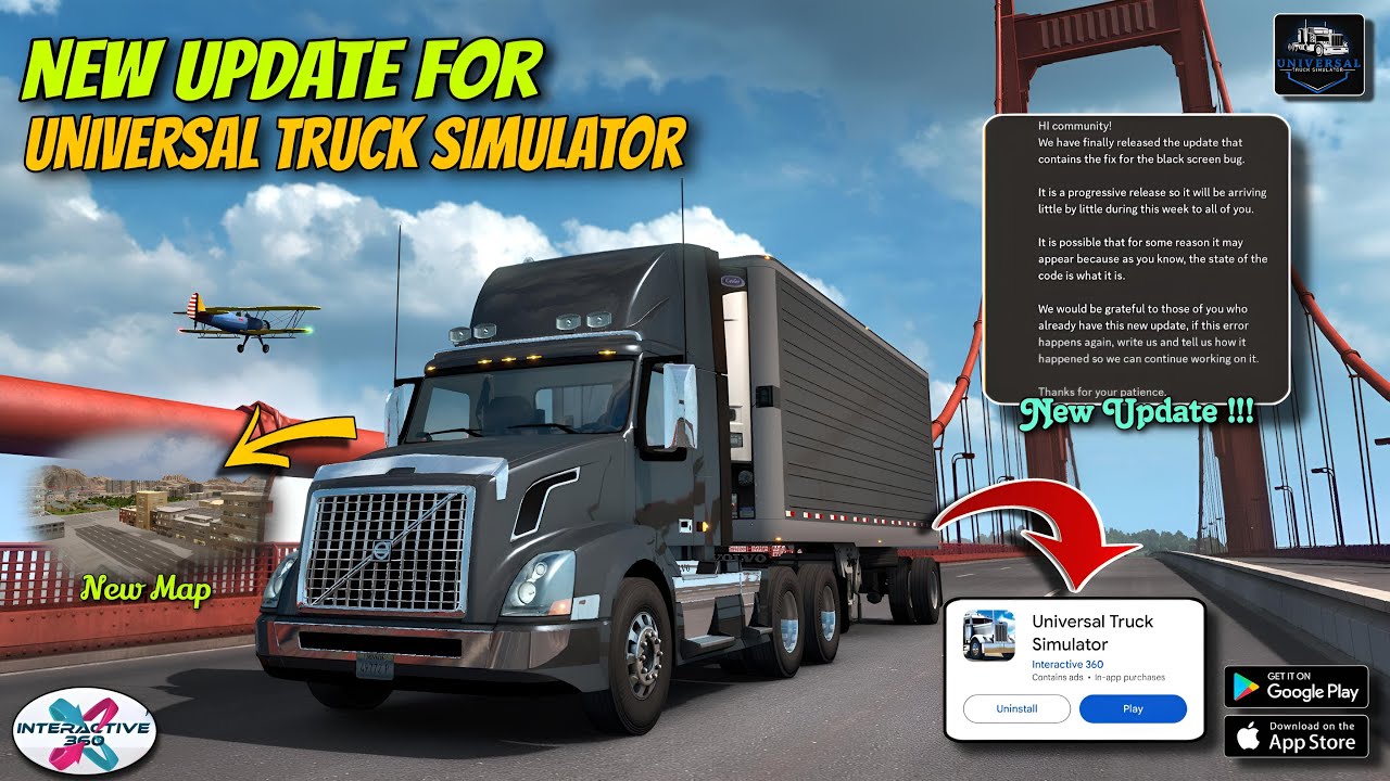 🚛 New Update For Universal Truck Simulator 🚛 New Update + New Map ...