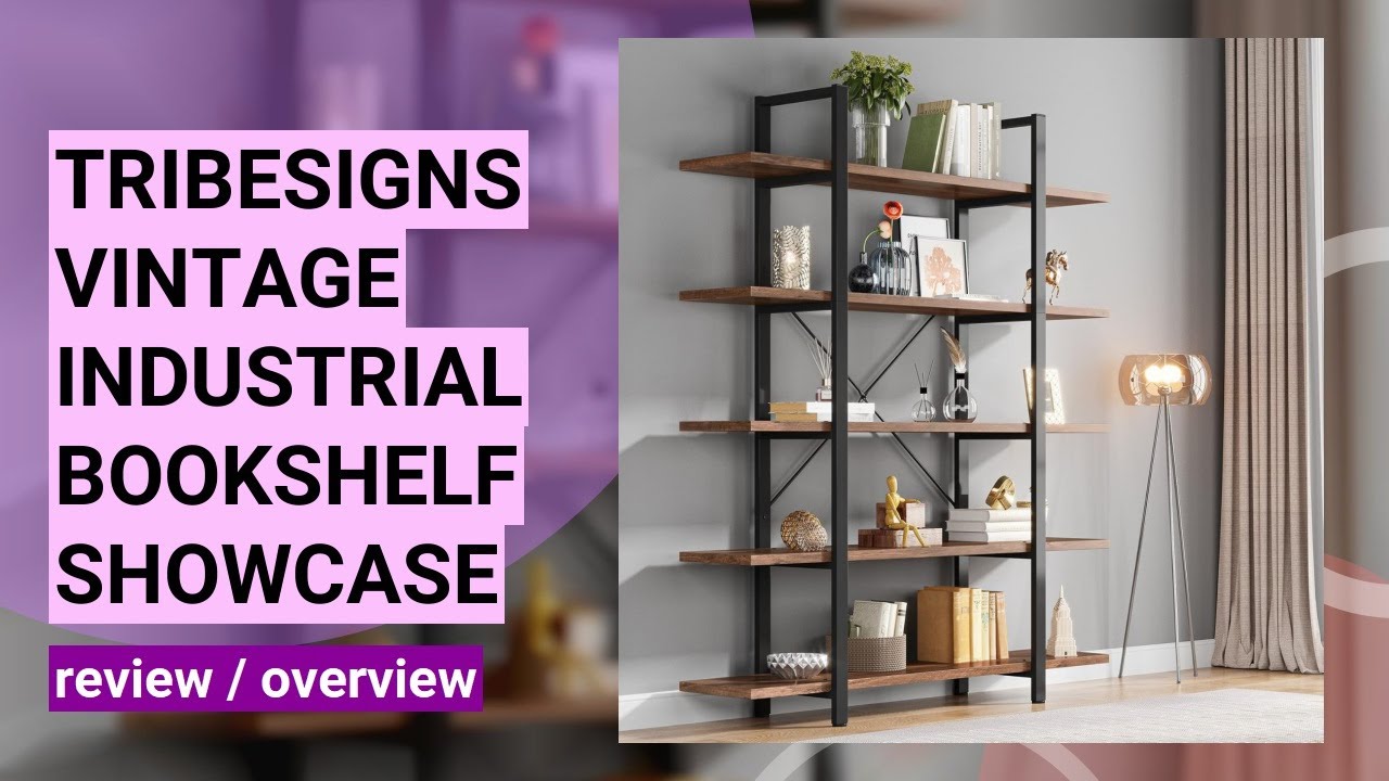 Tribesigns 5-Tier Bookshelf Review: Vintage Style Meets Modern ...