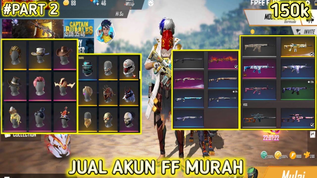 Jual Akun Ff Murah Part 2 Spesifikasinya Mantap - YouTube